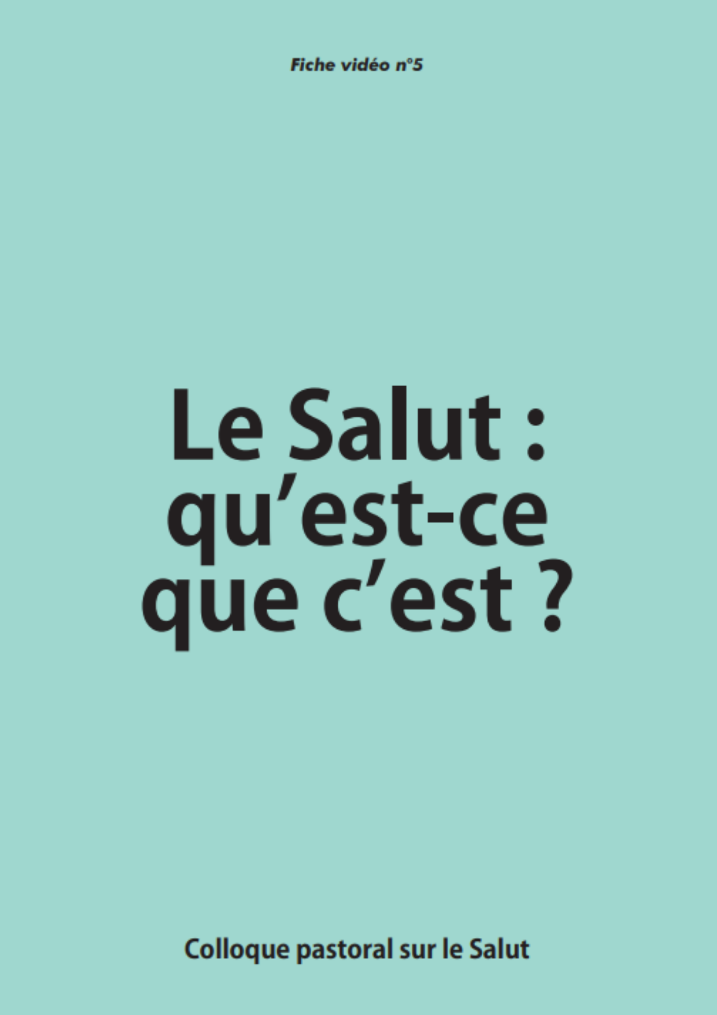 Le Colloque sur le Salut - Diocèse de Nanterre – Diocèse de Nanterre